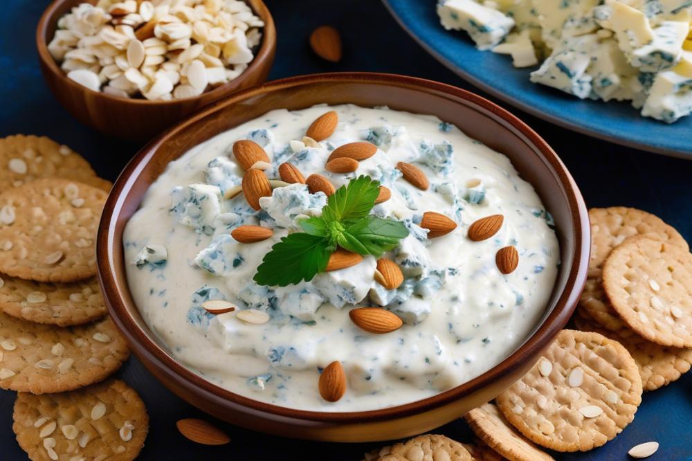 Almond And Blue Cheese Dip For A Nutty Crunch - Recipe bix