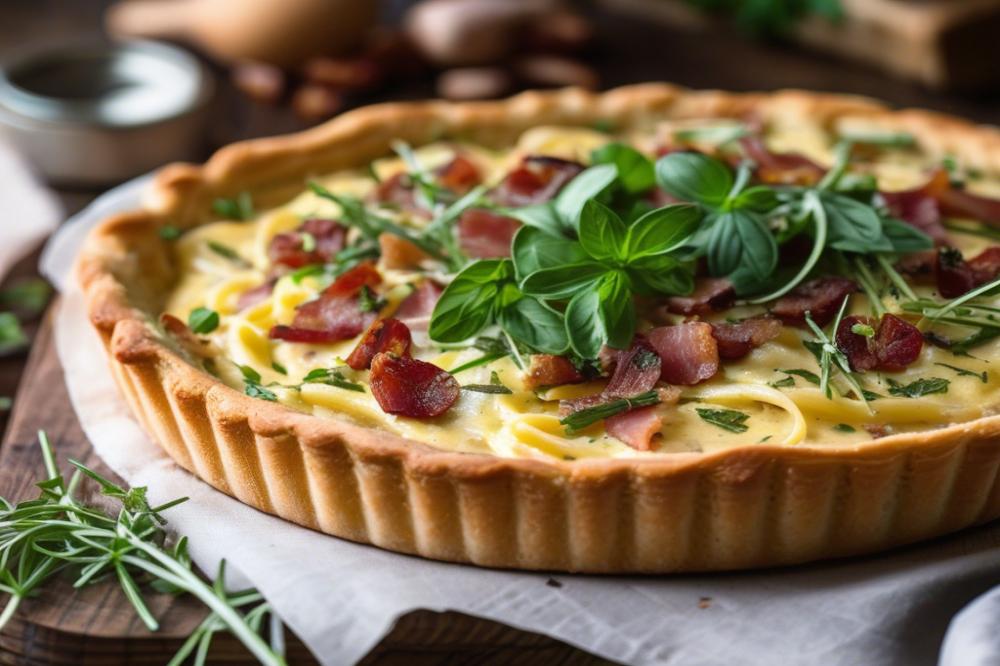 Delicious Carbonara Tart Recipe: Creamy Pasta Meets Savory Pie - Recipe bix
