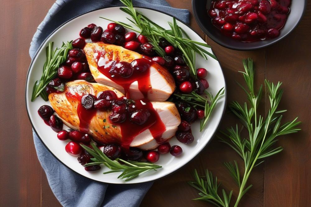 Delicious Chicken Breasts With Maple Cranberry Sauce Recipe - Recipe bix