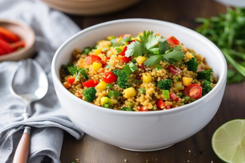 Delicious Curry Fried Quinoa Rice Recipe: A Healthy Twist - Recipe bix