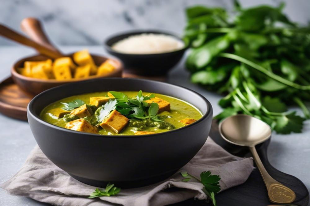 Delicious Saag Tofu: Spiced Tofu In Creamy Mustard Spinach - Recipe bix