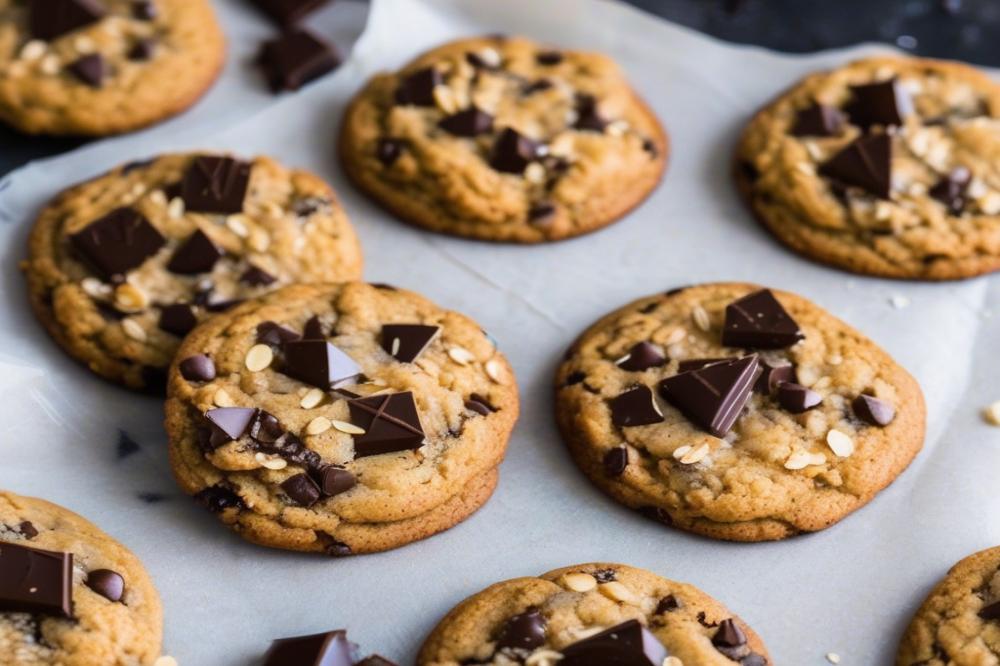 Delicious Tahini Oatmeal Raisin Chocolate Chip Cookies Recipe - Recipe bix