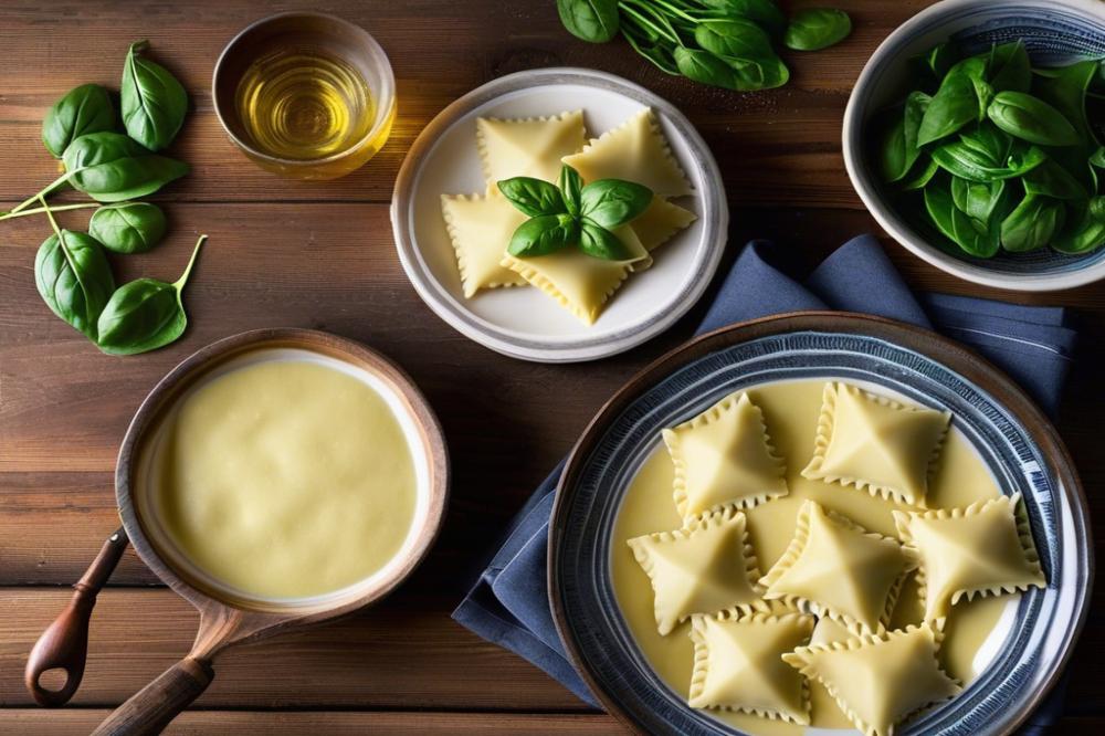 Homemade Spinach And Västerbottensost Ravioli - Recipe bix