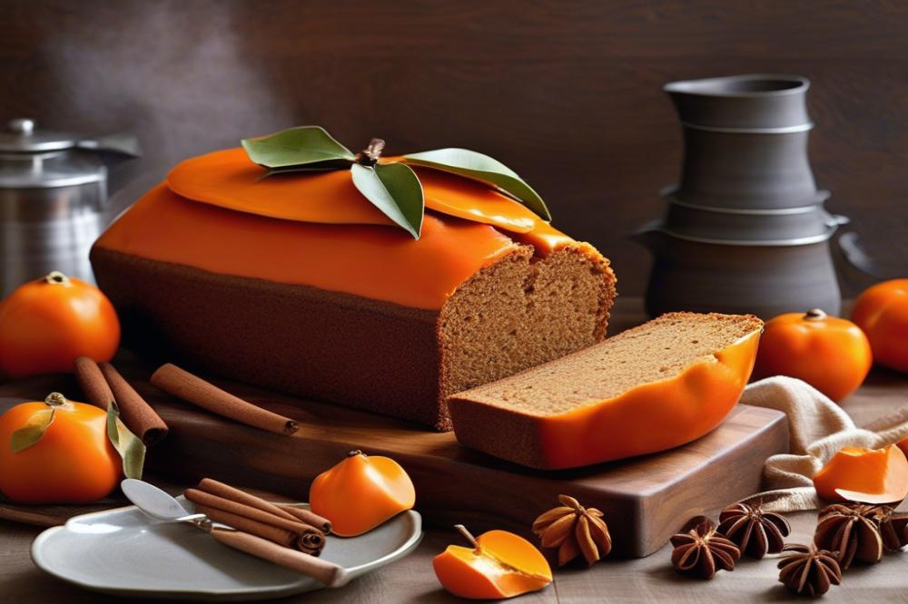 Persimmon And Gingerbread Loaf - Recipe bix