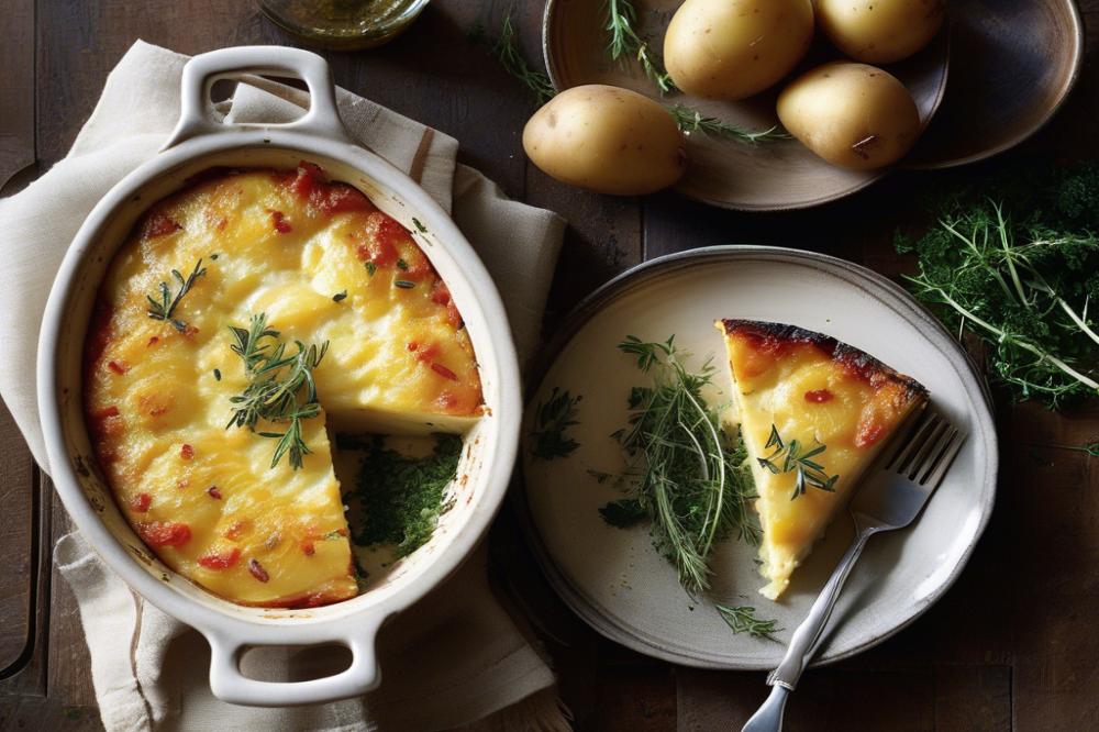 Rustic Potato And Bondost Cheese Gratin - Recipe bix