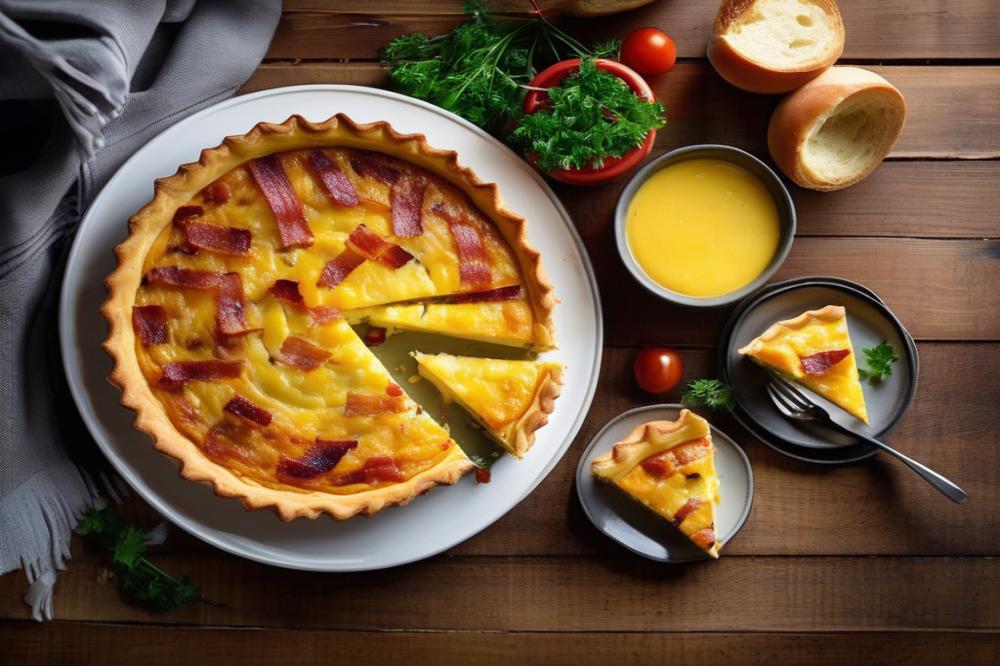 Swedish Quiche Lorraine With Bondost And Bacon - Recipe bix